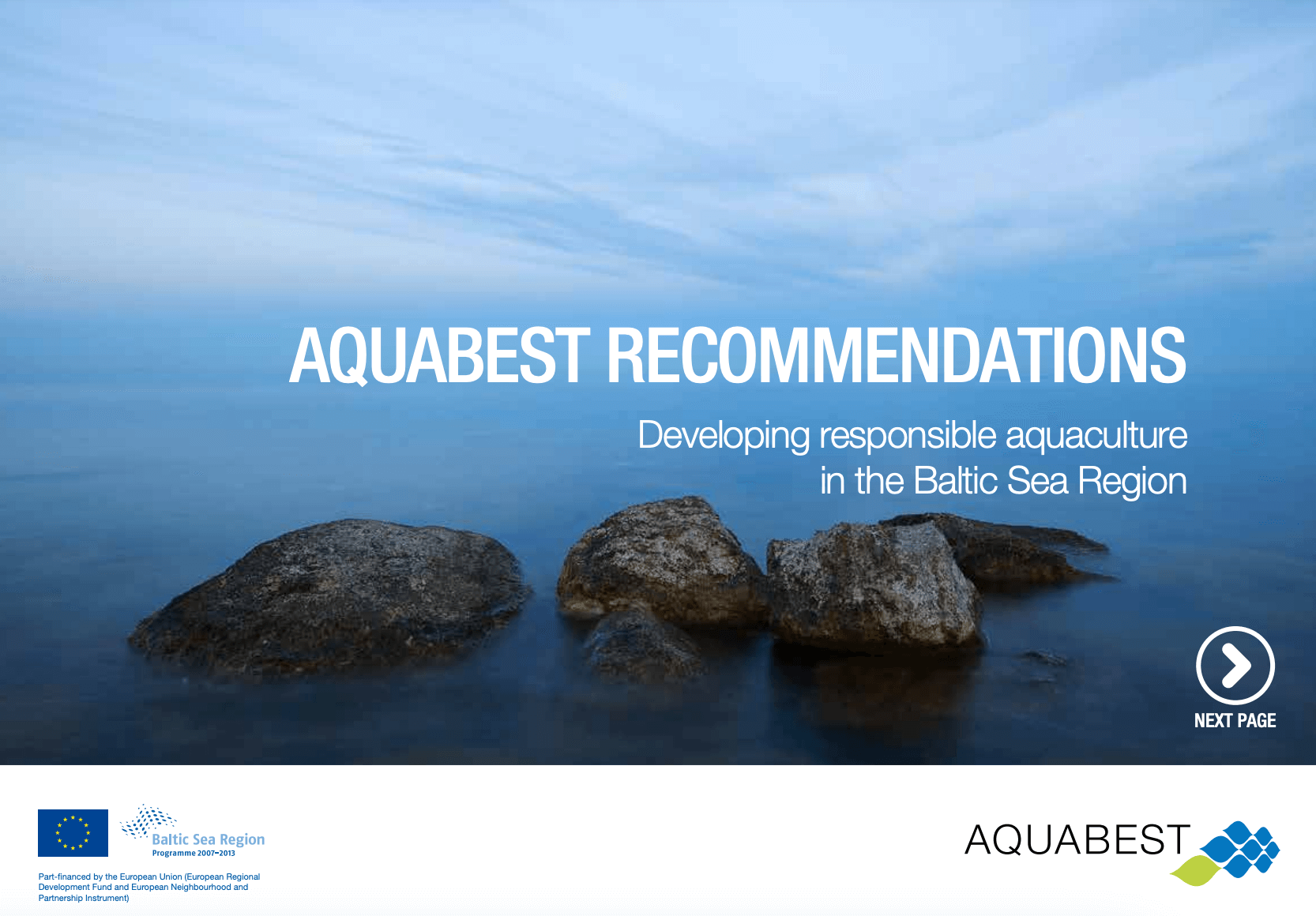Aquabest Recommendations | Submariner Network for Blue Growth