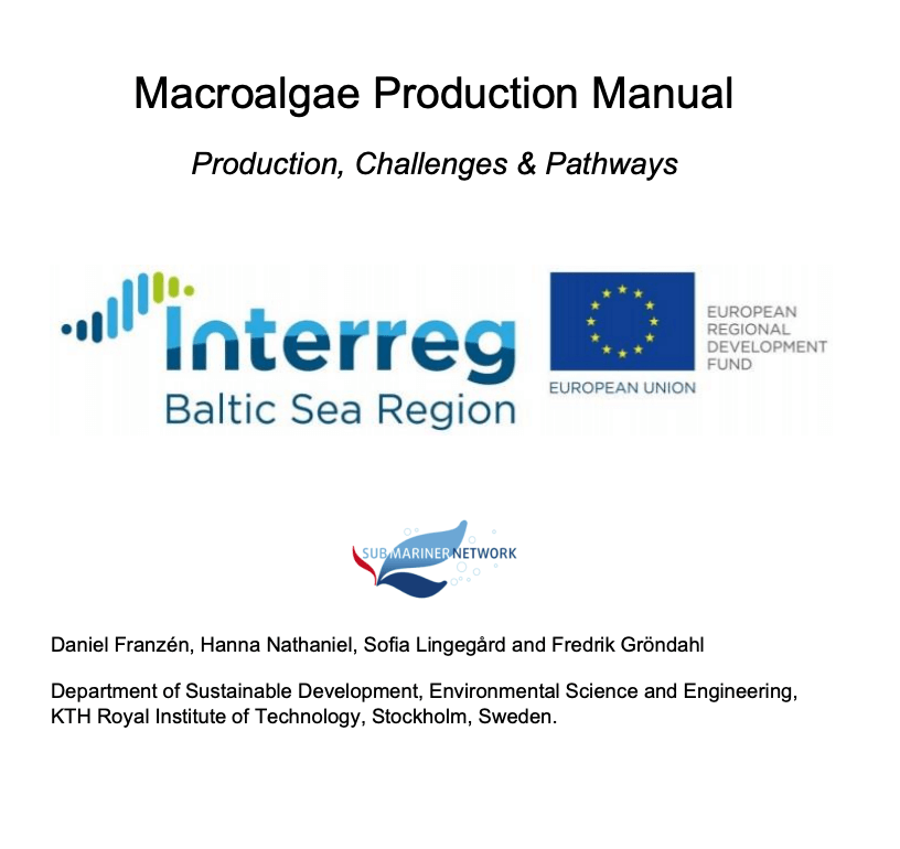 Macroalgae Production Manual | Submariner Network for Blue Growth