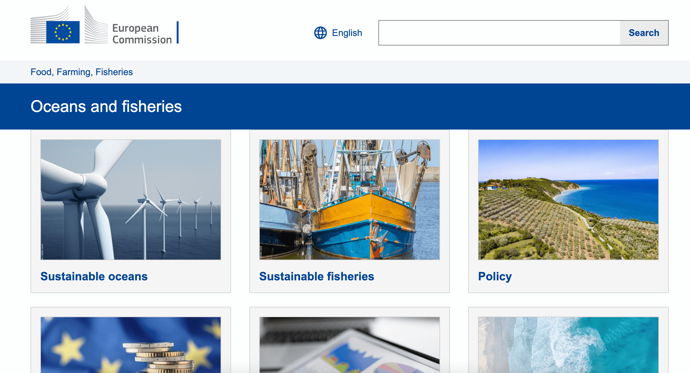 Oceans and fisheries | Submariner Network for Blue Growth